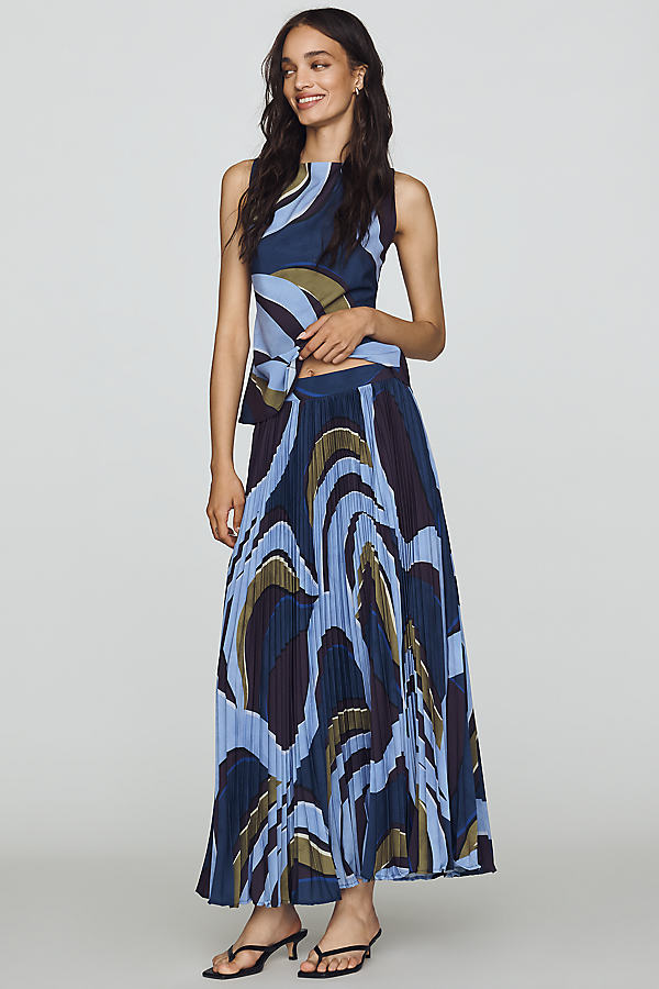 HUTCH Hutch Pleated Maxi Skirt